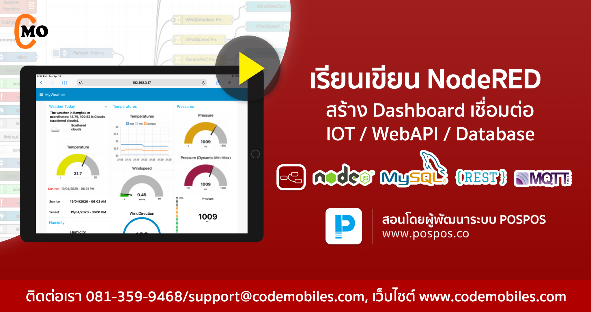 NodeRED Dashboard Programming
